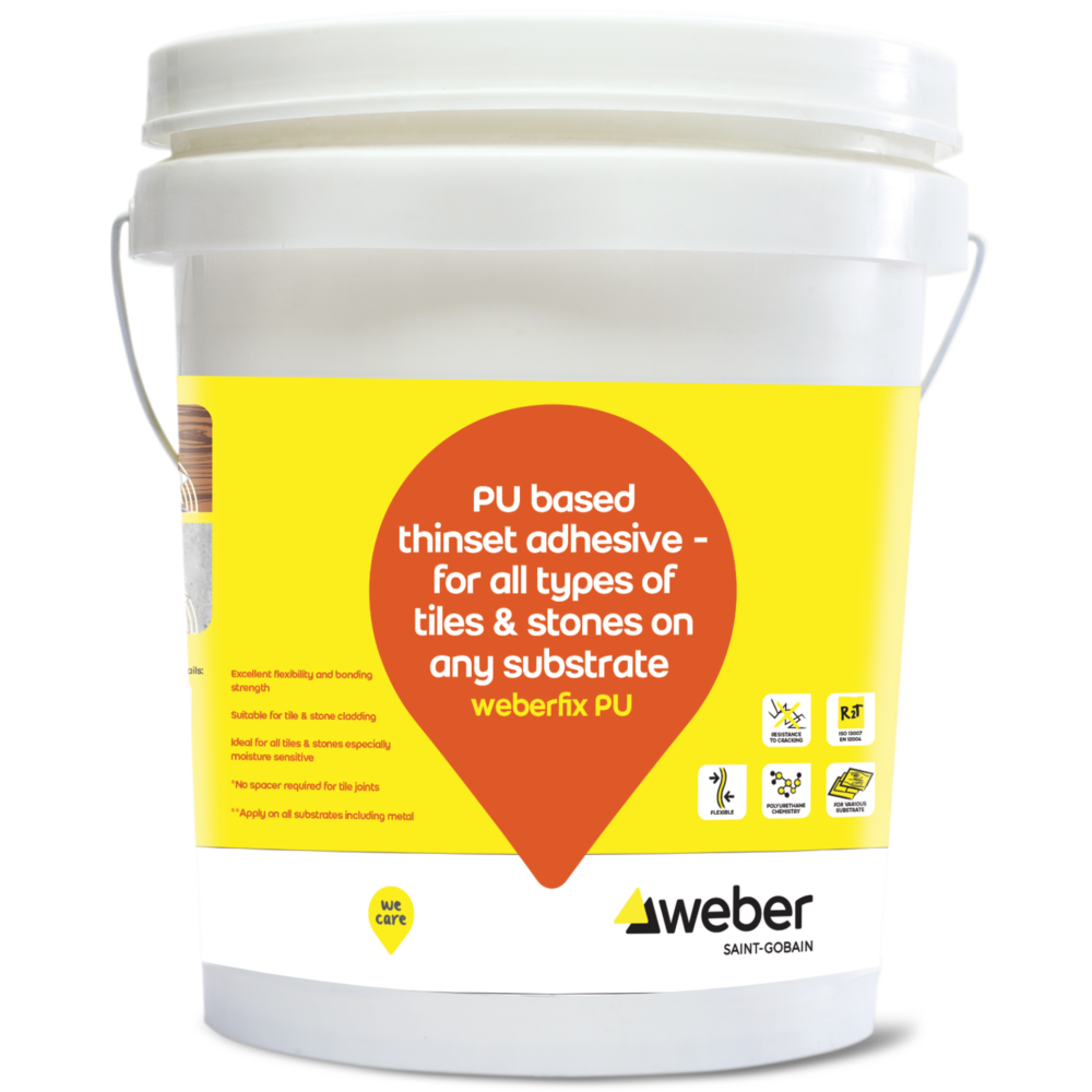 External Tile Adhesive| weberfix PU by Saint-Gobain Weber India