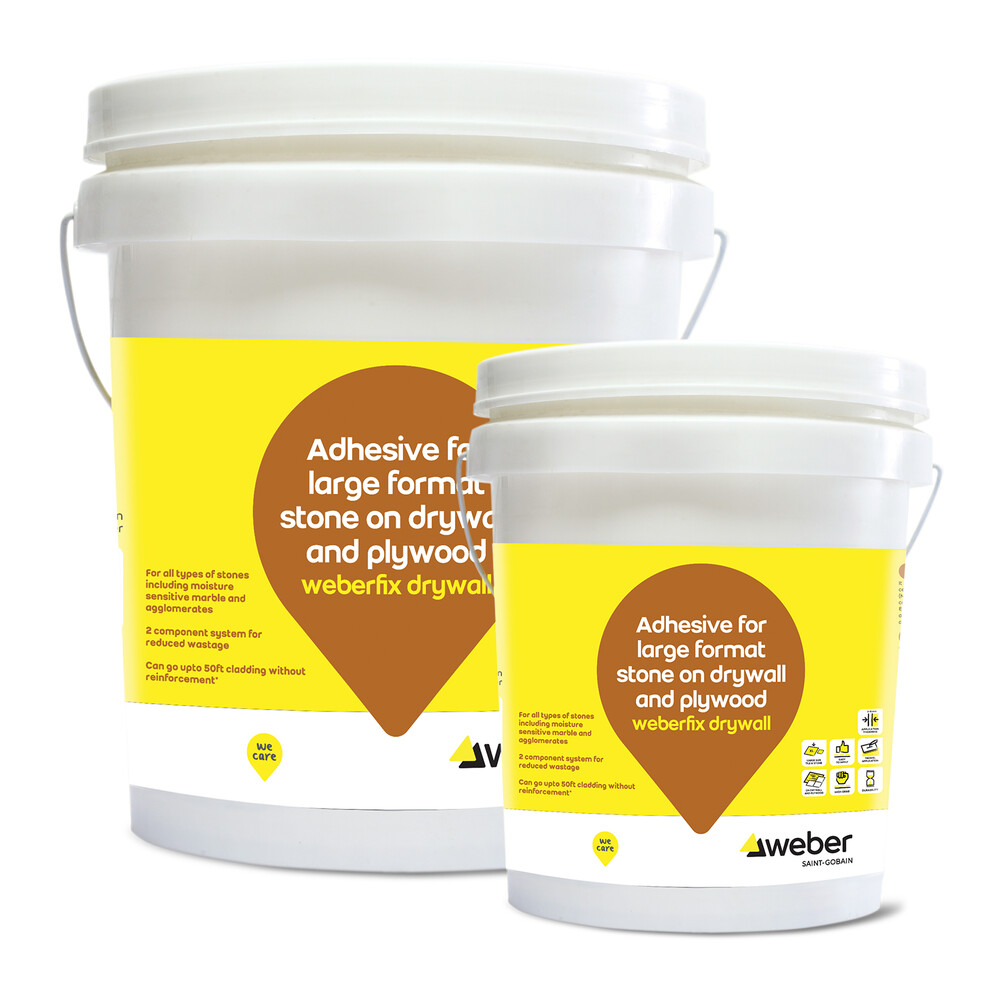 Stone Tile Adhesive| weberfix drywall by Saint-Gobain Weber India