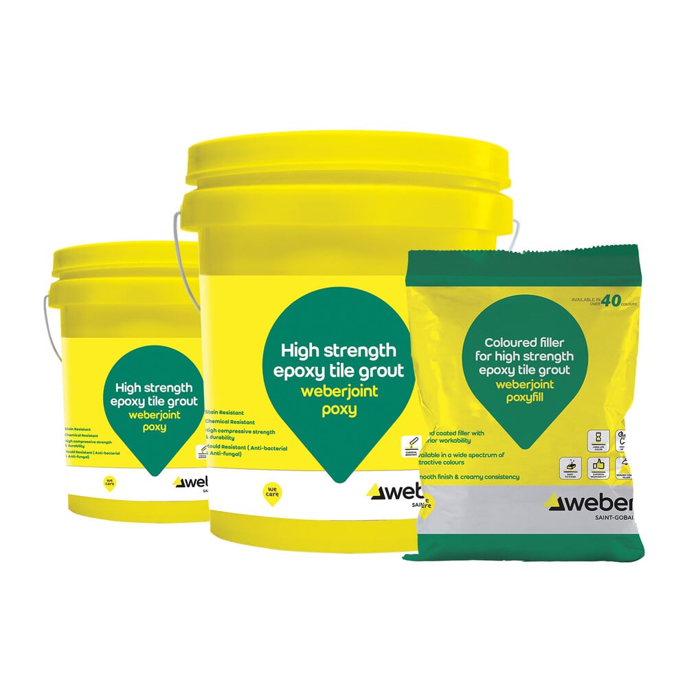 Epoxy tile grout | Weber.joint poxy & poxyfill | Saint Gobain