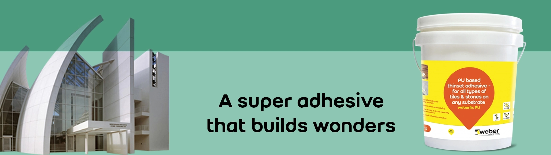 Weberfix PU: Super tile adhesive for tile fixing