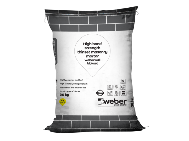 Non Refractory Mortar| Weber Blokset| Saint-Gobain Weber India