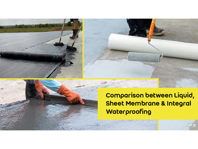 Compare 3 Types of Waterproofing| Types of Liquid Waterproofing