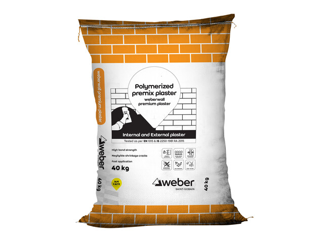 Wall Crack filler| Polymerized premix plaster| Weberwall Premium