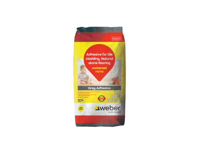Vitrified tile adhesive | saint gobain | weberset nova plus