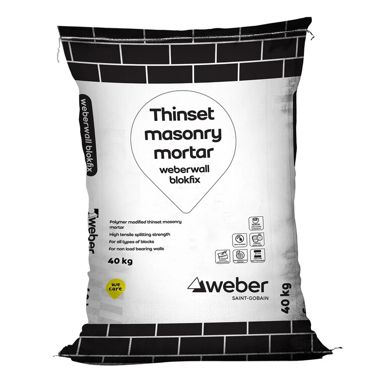 Thinset Masonry Mortar| Weber Blokfix| Saint-Gobain Weber India
