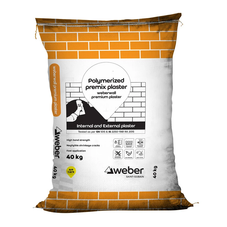 Wall Crack filler| Polymerized premix plaster| Weberwall Premium